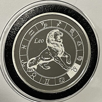 Leo 5th Sign of the Zodiac Astrology Coin 1 Troy Oz .999 Fine Pure ...