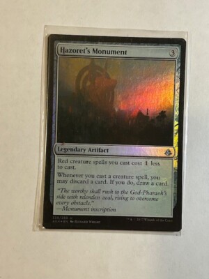 MTG x1 Hazoret's Monument AKH FOIL (as pictured) | eBay