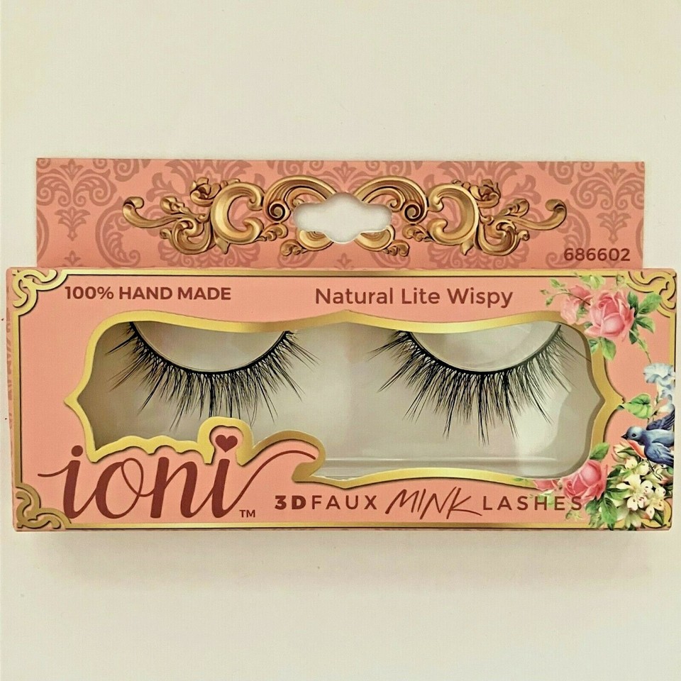 Ioni 3D Faux Mink Eyelashes-100% Handmade - Couture Luxury Lashes ...