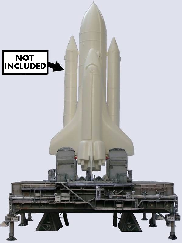 Space Shuttle Mobile Launcher MLP for Revell w/Boosters 144 Craft Model ...