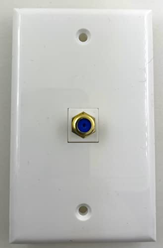 Coax Wall Plate Coax Keystone Female to Female TV Cable Wall Plate F ...