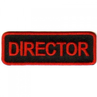 Biker Jacket/Vest Patch - 1 RED Director Patch - Member Rank,Status | eBay