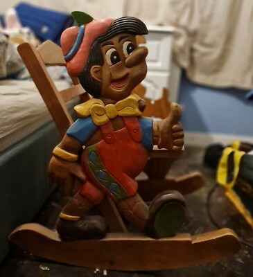 Antique Childs Pinocchio Rocking Chair | eBay UK