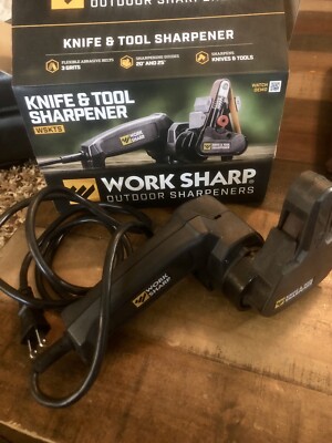 WORK SHARP Knife And Tool Sharpener Model WSKTS w/ Belts & Guide | eBay