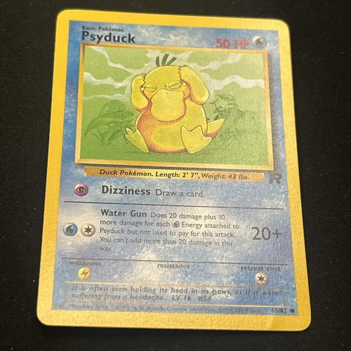 Pokemon Common Card : Psyduck 65/82 (Team Rockets Set) | eBay