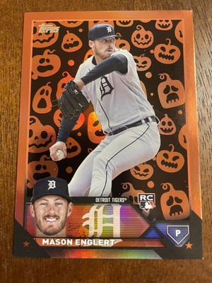 2023 Topps Update Series MASON ENGLERT Jack O'Lantern Rookie SSP #116 ...