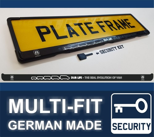 Evolution of VAN DubLife VW Transporter T5 Sticker Number Plate Holder ...