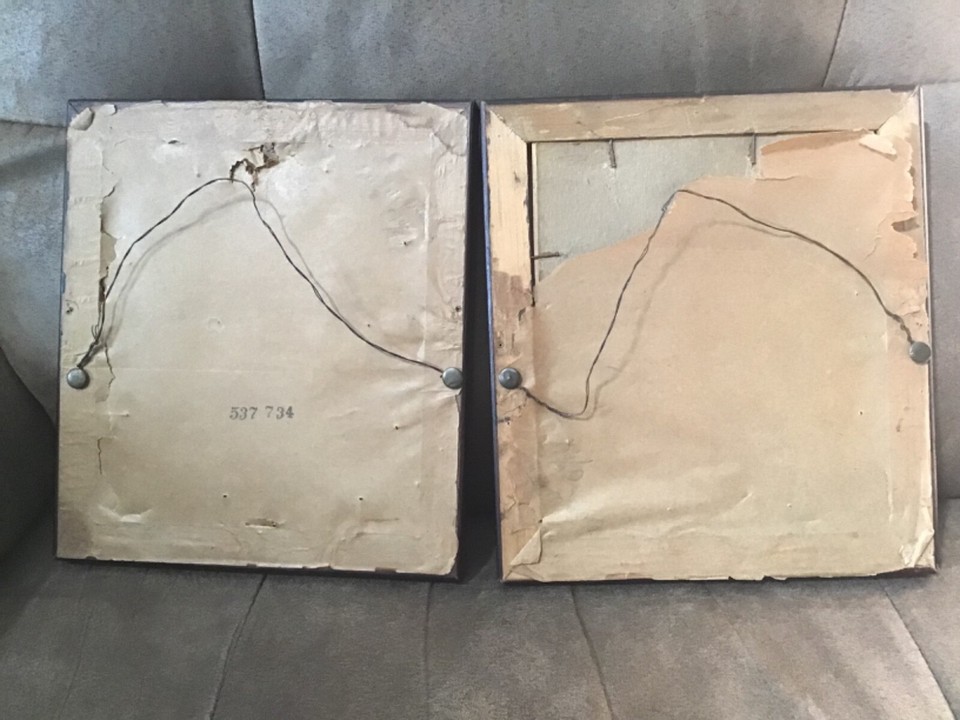 Pair of Vintage European Victorian Framed Portraits Matching Portraits ...