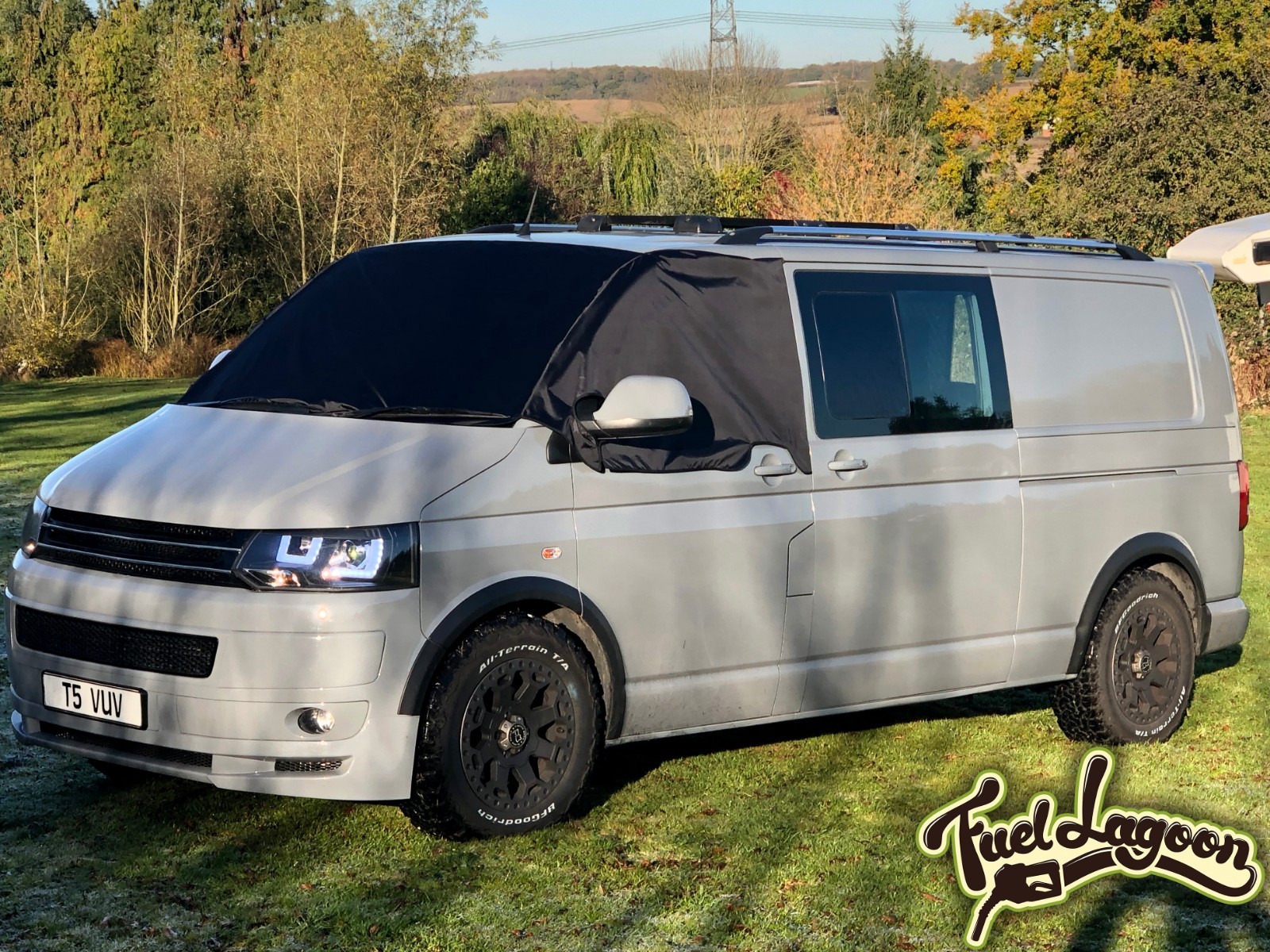 VW T5 windscreen Screen Cover Curtain Wrap Black Out Blind Campervan ...