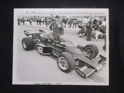 Vintage 1970's Bobby Allison #16 CAM2 Indy Car B/W 8 x 10 Press Photo ...