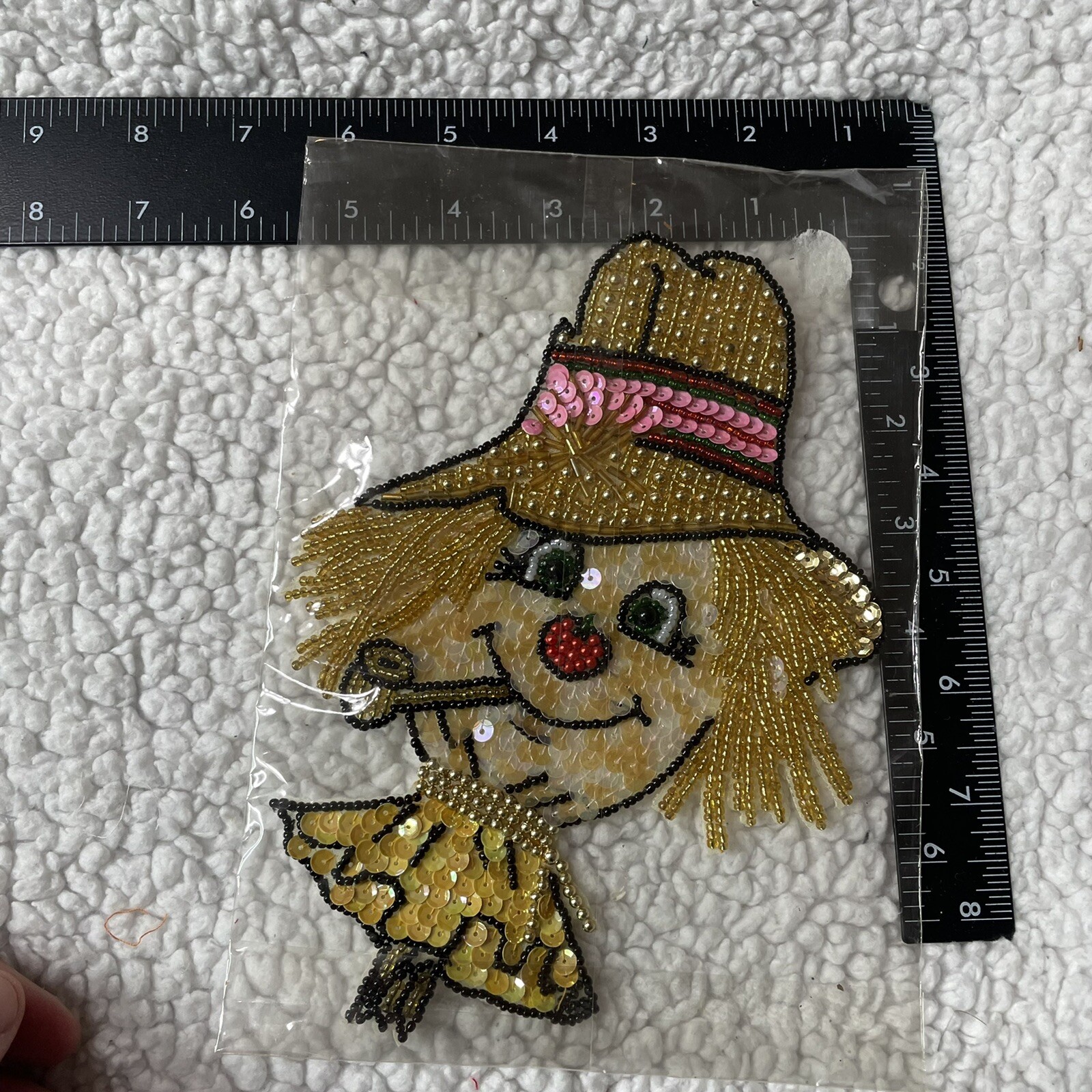 Large Sequin SCARECROW Patch 28W1 | eBay