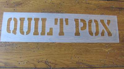 STENCIL Quilt Pox NEW Art Quilt Sign #C2 Made in USA | eBay