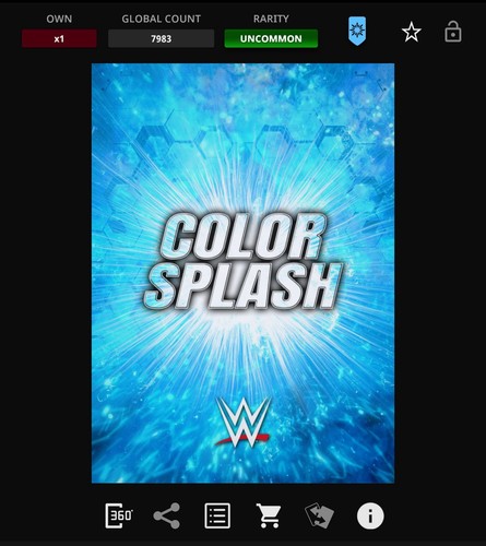 DIGITAL Topps WWE Slam 25 COLOR SPLASH Blue Motion Base - JADE CARGILL ...