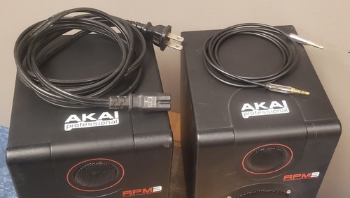 AKAI Professional RPM3 Speakers Reference Production Monitors WORKING ...