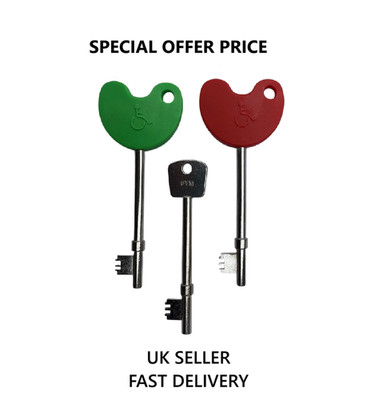 3 x RADAR KEYS Disabled Toilet Bathroom Door Access by PTM Keys ...