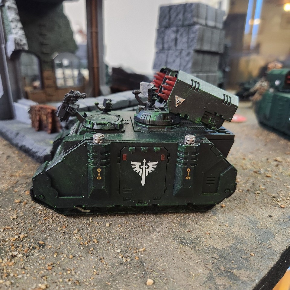 40k Dark Angels Whirlwind Tank Well Painted With Details. | eBay