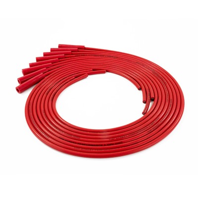 High Performance 8.5mm Red Universal Ignition Wires 180° Plug Boots ...