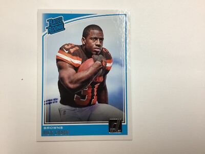 Nick Chubb Rated Rookie #308 (RC) 2018 Panini Donruss Football | eBay