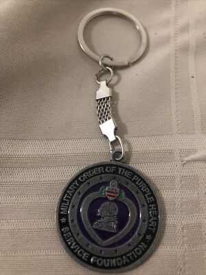 Military Order Of The Purple Heart Service Foundation Metal Key Chain ...