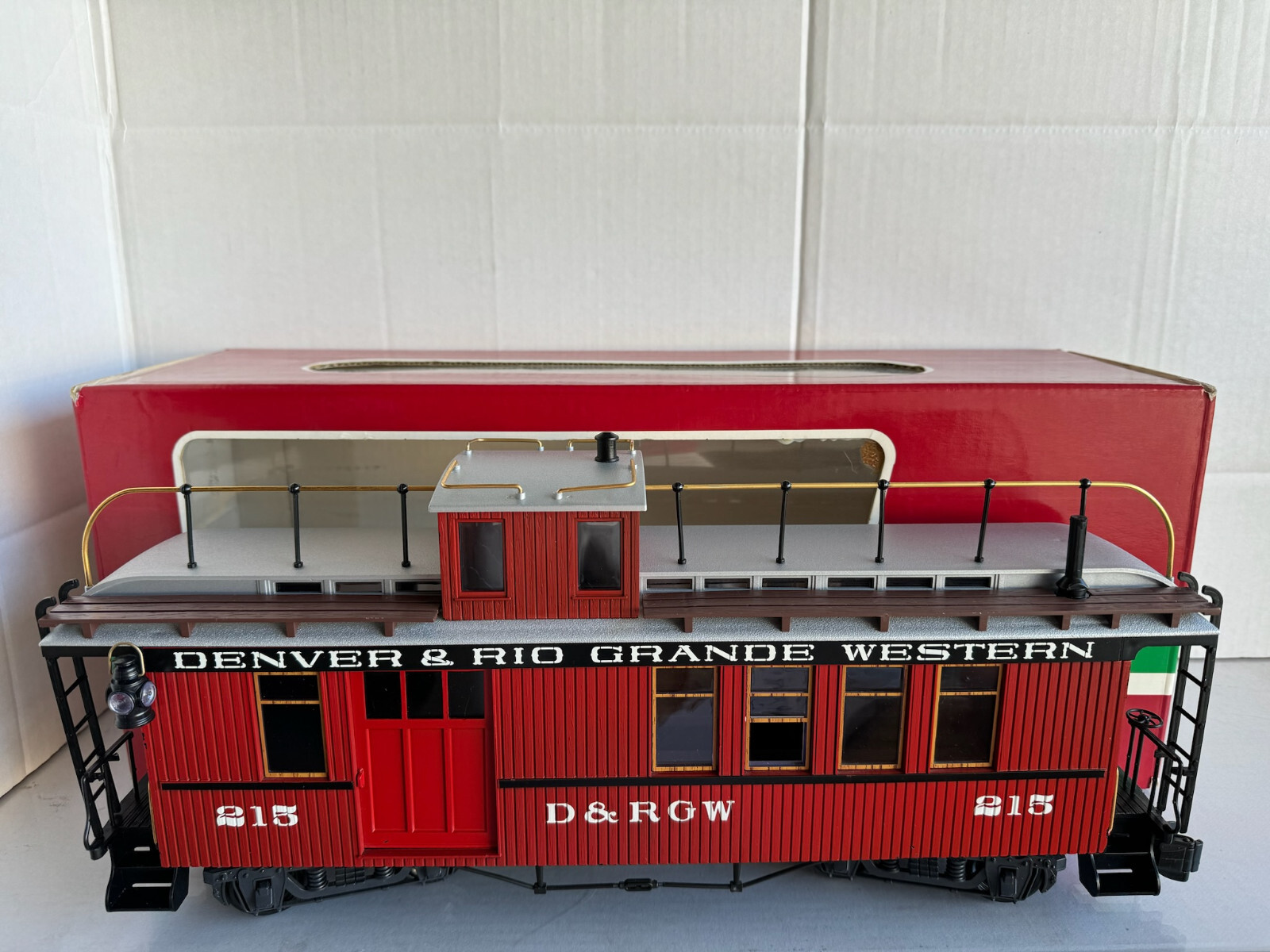 LGB 4075 - Denver & Rio Grande Western Drovers Caboose *G-Scale* w/ box ...