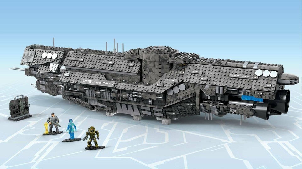 MEGA CONSTRUX HALO 4 UNSC INFINITY SET FVK37 MASTER CHIEF CORTANA ...