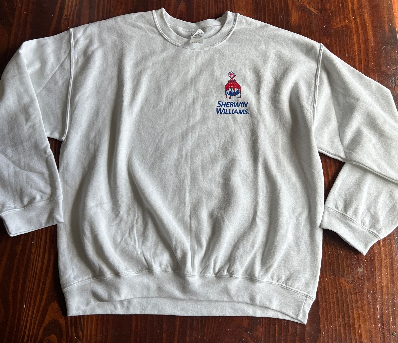 Sherwin Williams Sweater Mens Extra Large White Graph… - Gem
