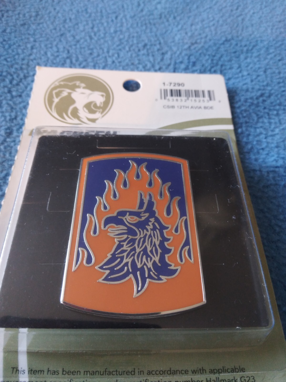 LARGE - 2 INCH - CSIB U.S.ARMY 12th AVIATION BRIGADE PIN - NEW | eBay