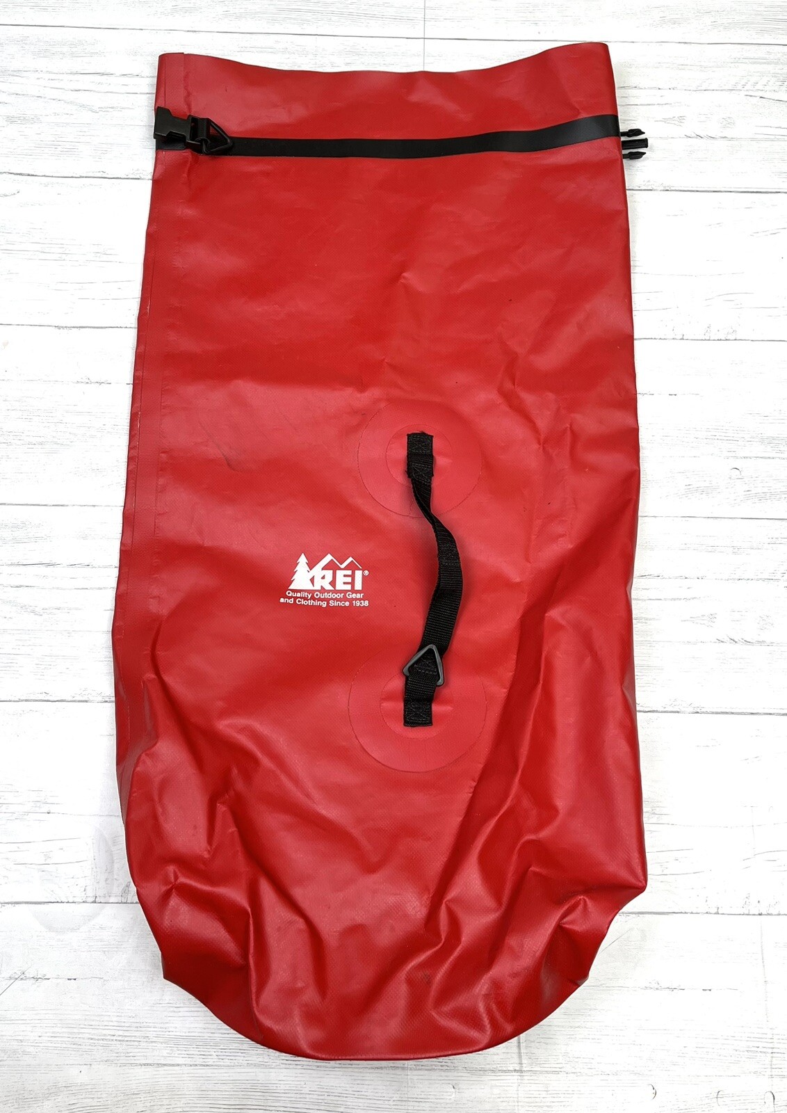 REI XL Red 33"x19" Roll Top Dry Bag Kayaking Rafting Duffle | eBay