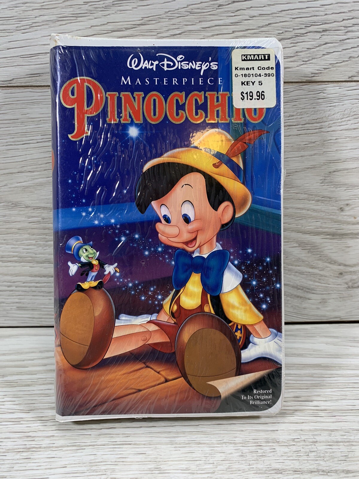 Pinocchio VHS 239 Walt Disney Masterpiece - New Sealed Family Movie ...