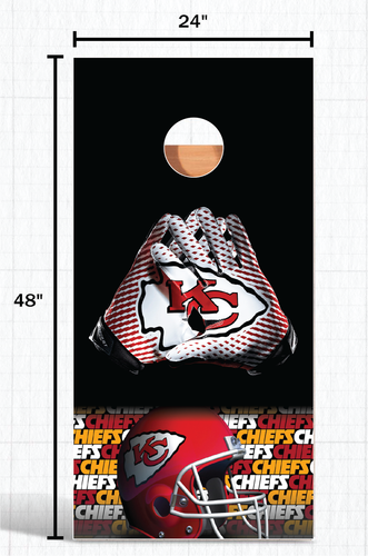 Kansas City Chiefs Cornhole Wrap Skin Game Board NFL Sports Vinyl Decal ...