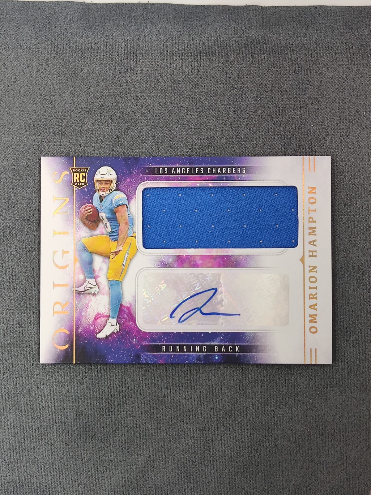 Omarion Hampton 2025 Origins #RJJ-OHN Rookie Jumbo Patch Autographs Price Guide - Sports Card ...