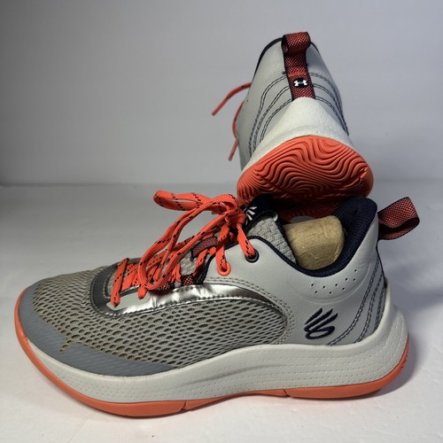 Under Armour Curry GS 3Z6 Gray Basketball Shoes Kids Size 5.5 Blue ...