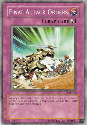 B371 YUGIOH TRAP CARD FINAL ATTACK ORDERS DCR-045 | eBay