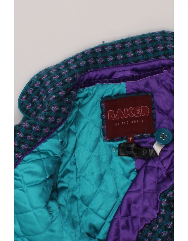 Ted Baker Girls Overcoat 3-4 Years Blue Acrylic BJ29 | eBay UK