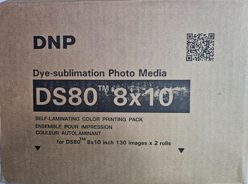 DNP DS80 8X10 Printer Photo Paper 8x10 130 Images 2 rolls read ...