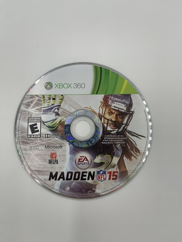 Madden NFL 15 (Microsoft Xbox 360, 2014) EA Sports Football Disk Only ...