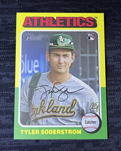 2024 Topps Heritage Tyler Soderstrom Image Variation Rookie Card #471 ...