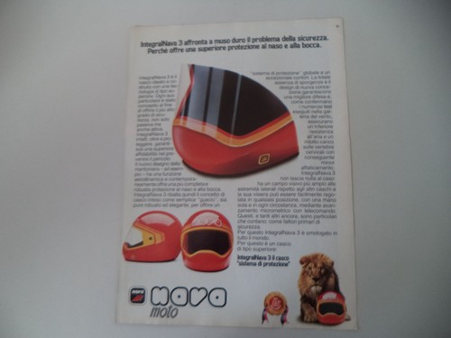 advertising Pubblicità 1982 CASCO HELMET NAVA INTEGRAL 3 | eBay