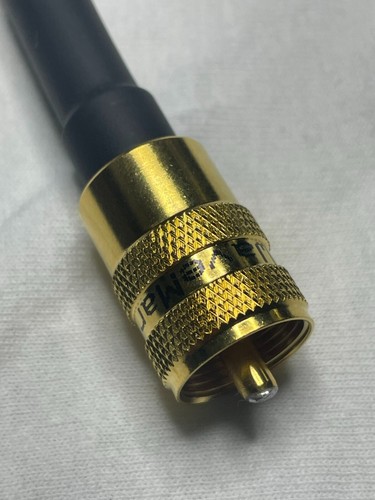 Ham & CB Jumper Cable Ultra flex RG-213 UHF CB Coax 4 ft. Gold Plated ...