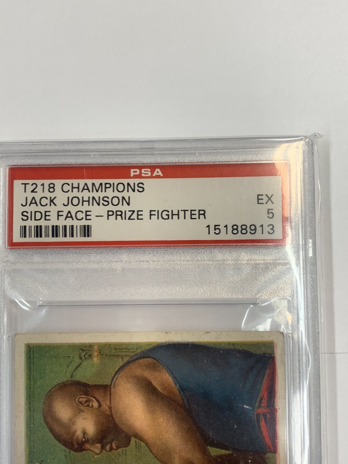 1910 Jack Johnson T218 Mecca Champions Prize Fighters EX PSA 5 ...