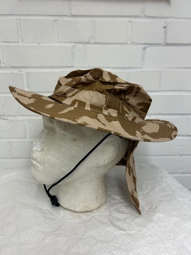 DESERT CAMO BUSH HAT-Size: 59cm, Sun Boonie Cap, Camouflage , British ...