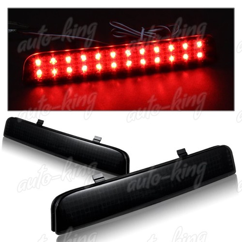 SMOKE LENS LED REAR BUMPER BRAKE LIGHTS LAMPS FIT 03-12 LAND ROVER ...