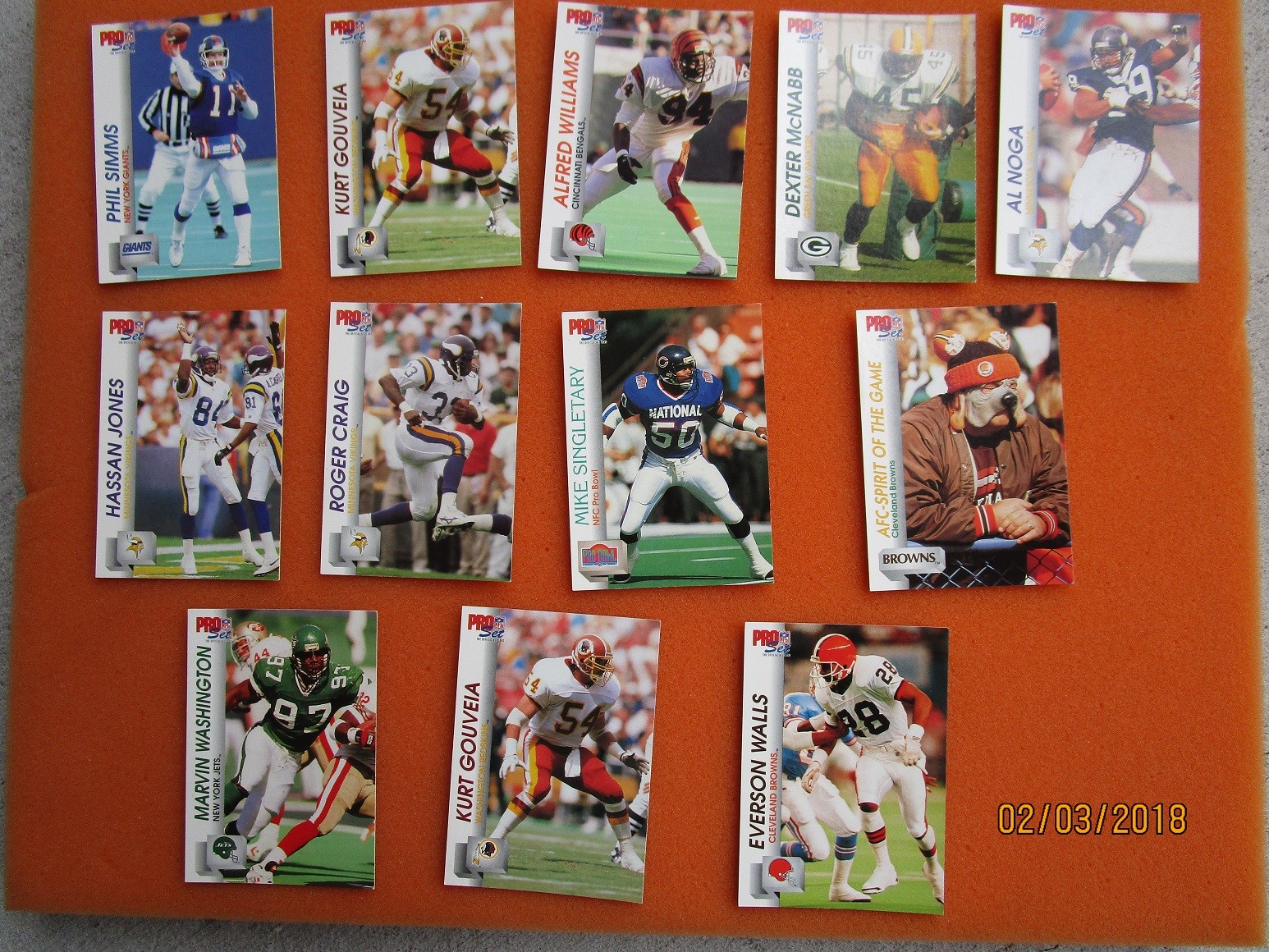 PRO SET NFL cards 1992 one dozen 12 cards | eBay