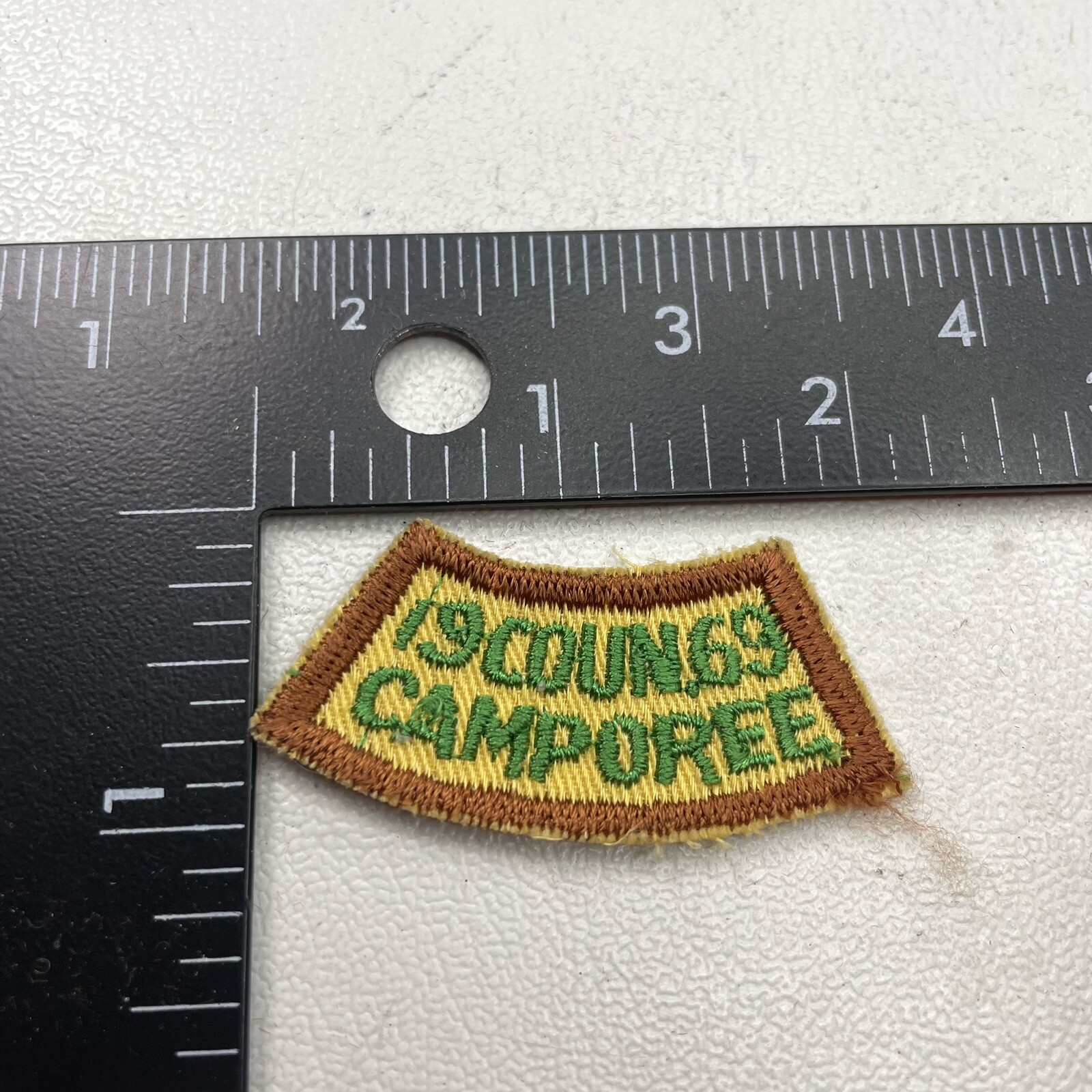 Vintage 1969 COUNCIL CAMPOREE Boy Scouts Segment Tab Patch 24R2 | eBay