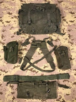 Canadian army Pattern 58 / P-58 webbing 6 piece kit | eBay