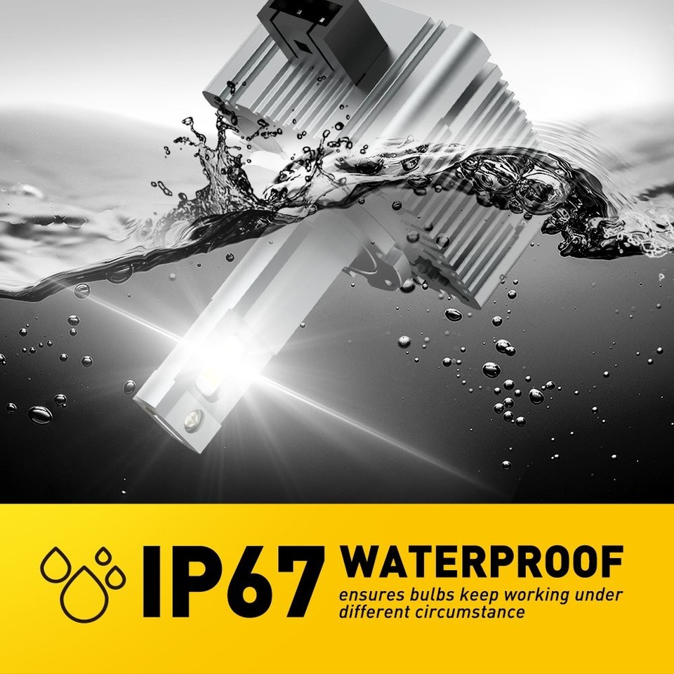 2X LED Headlight Bulbs 200W Replace D3S D3R HID Xenon Super White ...