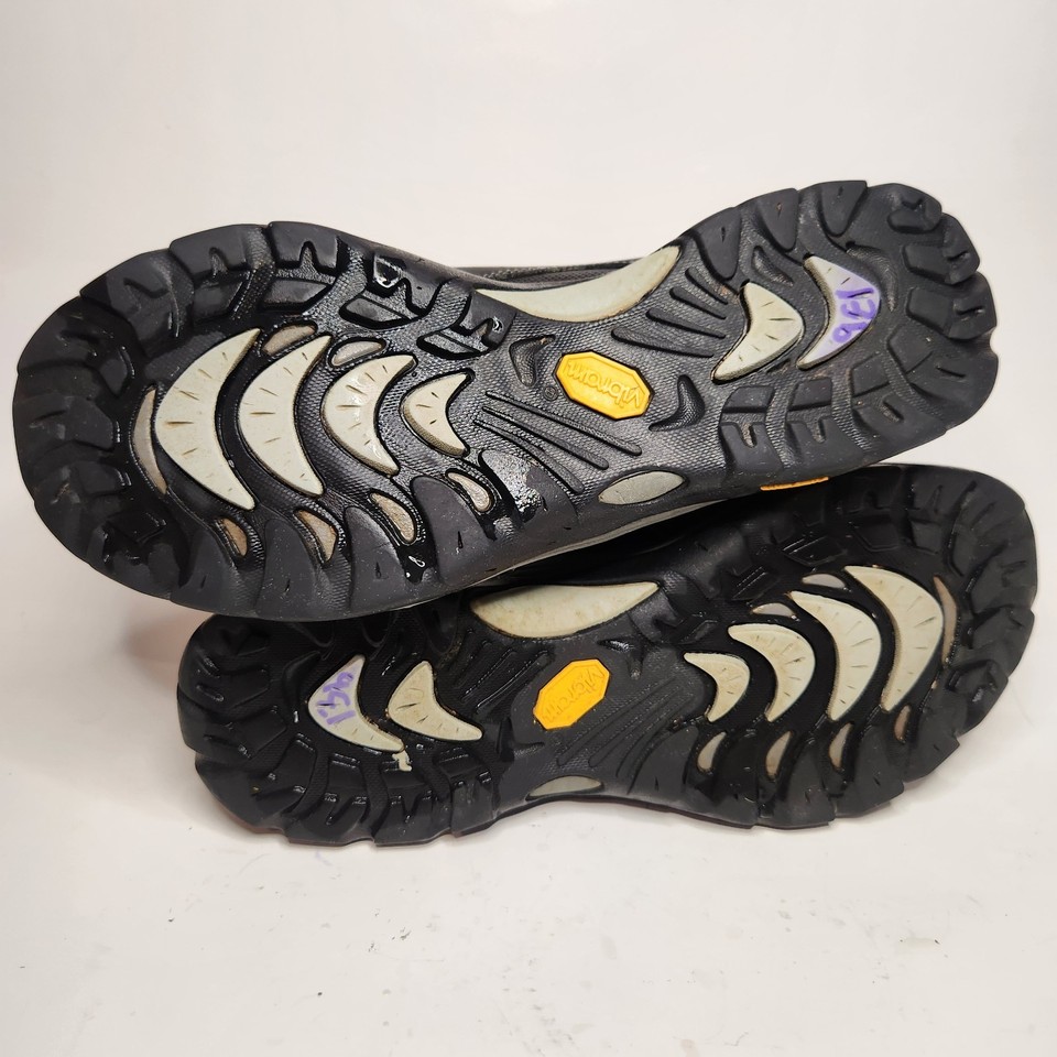 AHNU Montara ll Waterproof Leather Hiking Shoes Black Vibram Sole ...