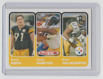 AARON SMITH Steelers 2003 Topps Total 355 ONLY ROOKIE CARD Von ...