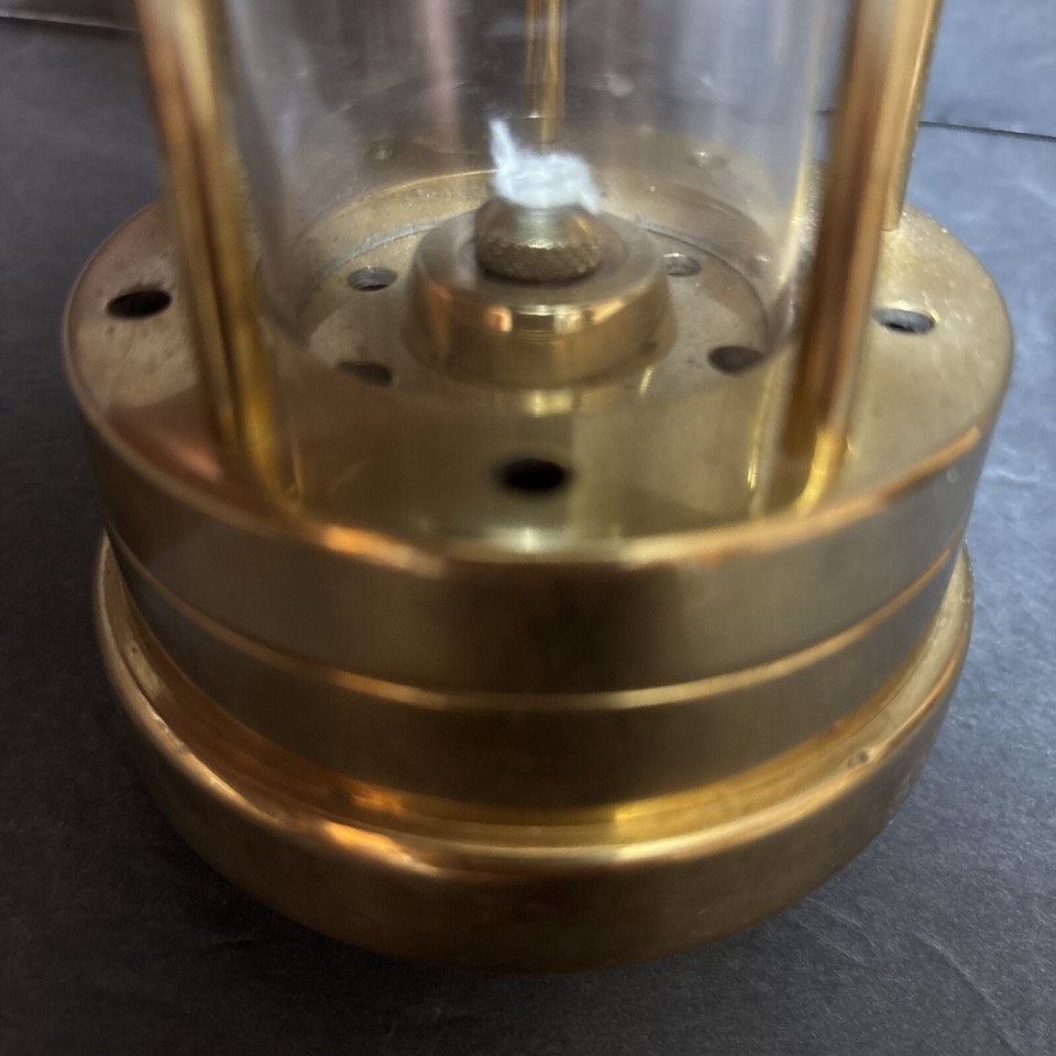 VTG Brass British Coal Mining Miners lamp Aberaman Colliery Wales UK | eBay