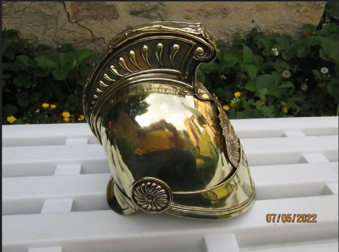 1800s French Cuirassier Dragoon Cavalry Helmet Firefighter Sapeur ...
